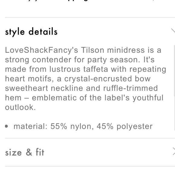 LoveShackFancy | Dresses | Loveshackfancy Tilson Mini Dress | Poshmark
